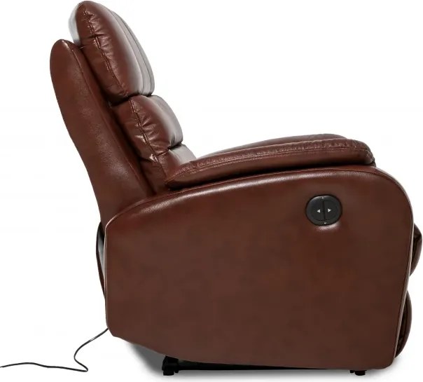 Kožené polohovací křeslo ELEGANT 2, koňak K 2136 (RE Typ 2)