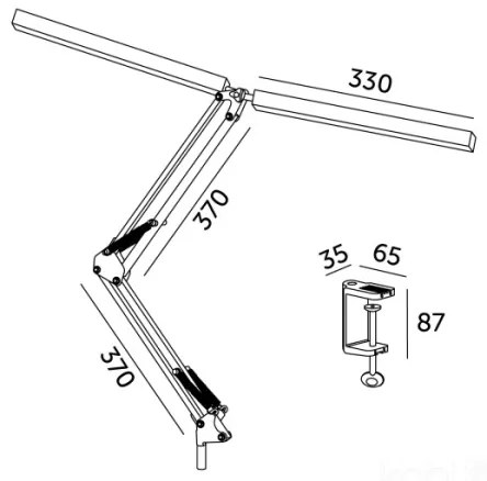 Brilagi - LED Stmívatelná stolní lampa VARIO LED/15W/230V 3000-6000K bílá