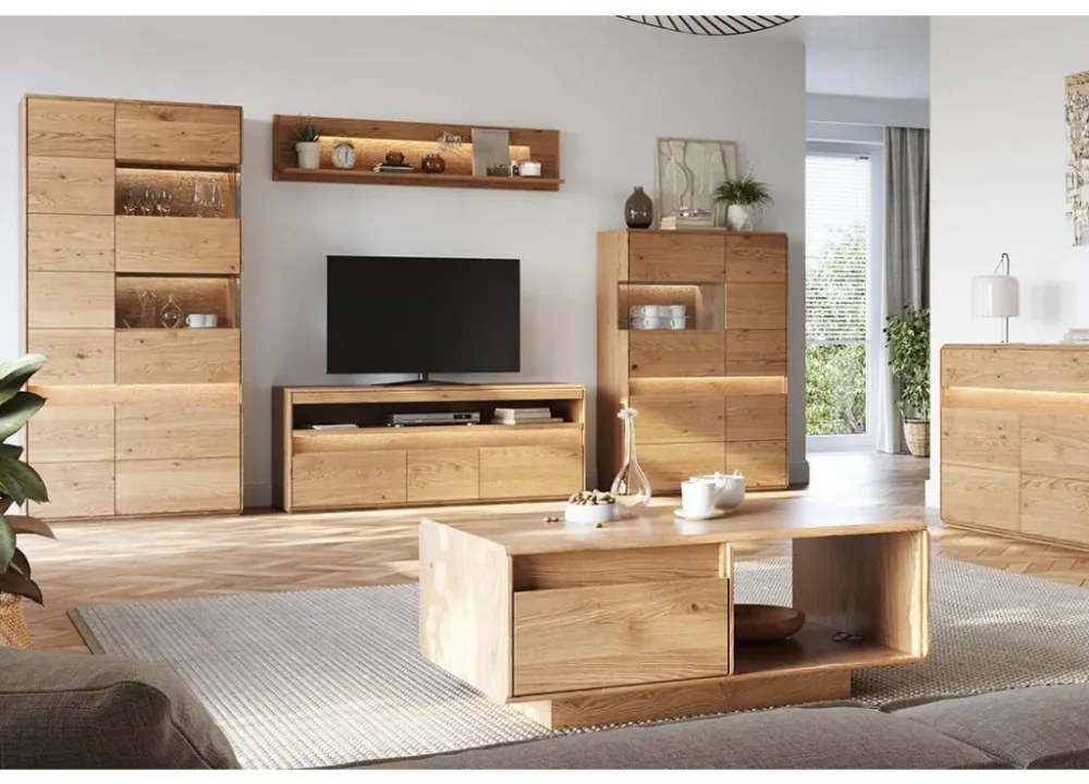 Massive home | Závěsná police z dubu 123cm Divisione