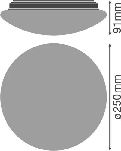 LED svítidlo LEDVANCE Surface Circular 250mm 13W/4000K neutrální bílá IP44 s pohybovým čidlem
