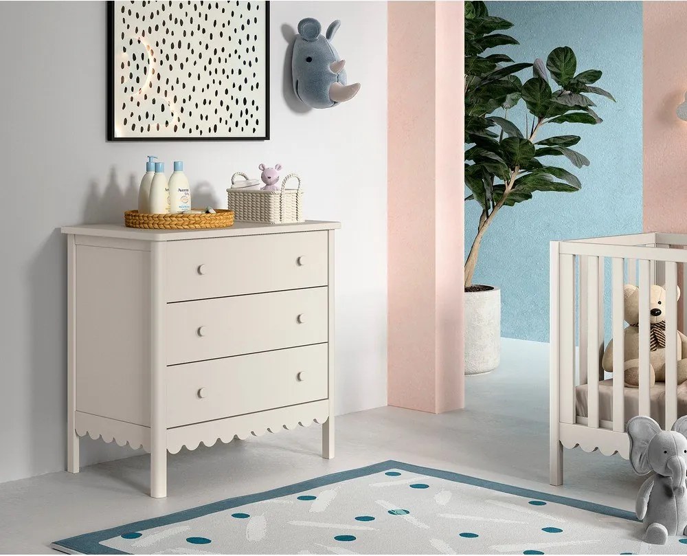Béžová dětská komoda 89x90x55 cm Swingo – Vipack