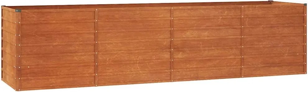 Zahradní vyvýšený záhon rezavý 320 x 80 x 77 cm cortenová ocel 151963