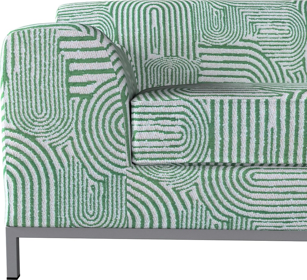 Potah na pohovku IKEA Kramfors 3-místná barva zelená látka pletený vzor, vzorované