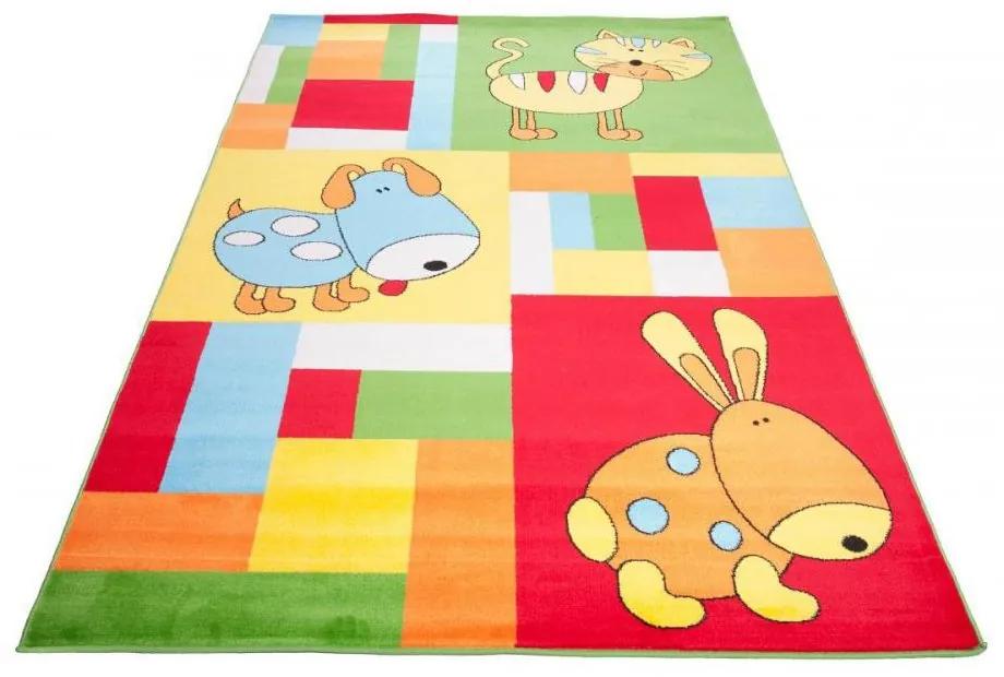 Dětský kusový koberec Manny zelený 240x330cm