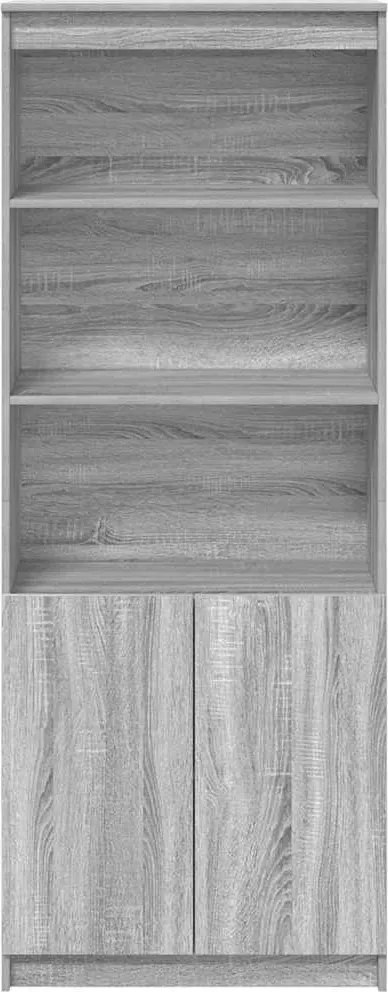 Skříň highboard šedá sonoma 70 x 35 x 180 cm kompozitní dřevo 3328476