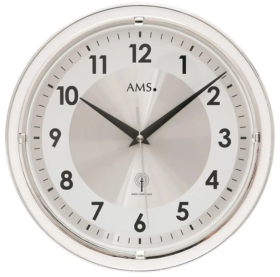 Rádiem řízené nástěnné hodiny AMS 5945