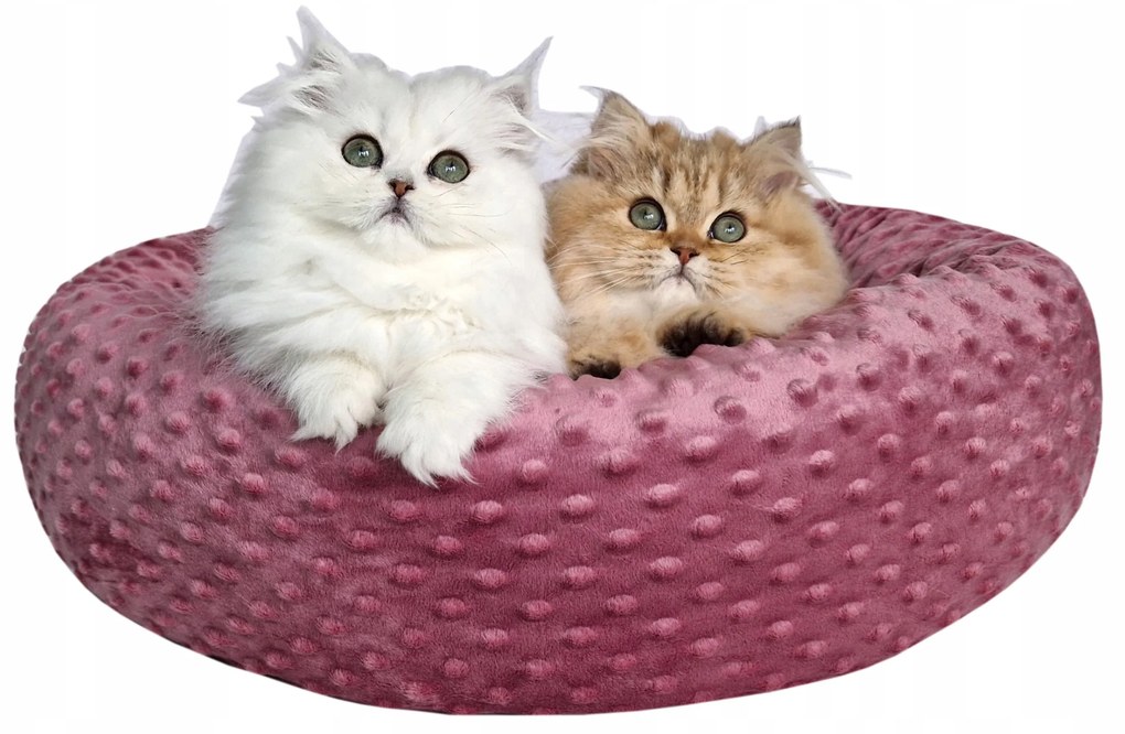 BBL Pelíšek pro psa / kočku minky růžový - 55 x 55 cm