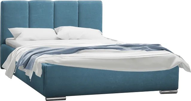 Eka Čalouněná postel Cassandra 120x200 cm Barva látky Trinity: Tmavě šedá (Trinity 2315), Úložný prostor: Bez úložného prostoru