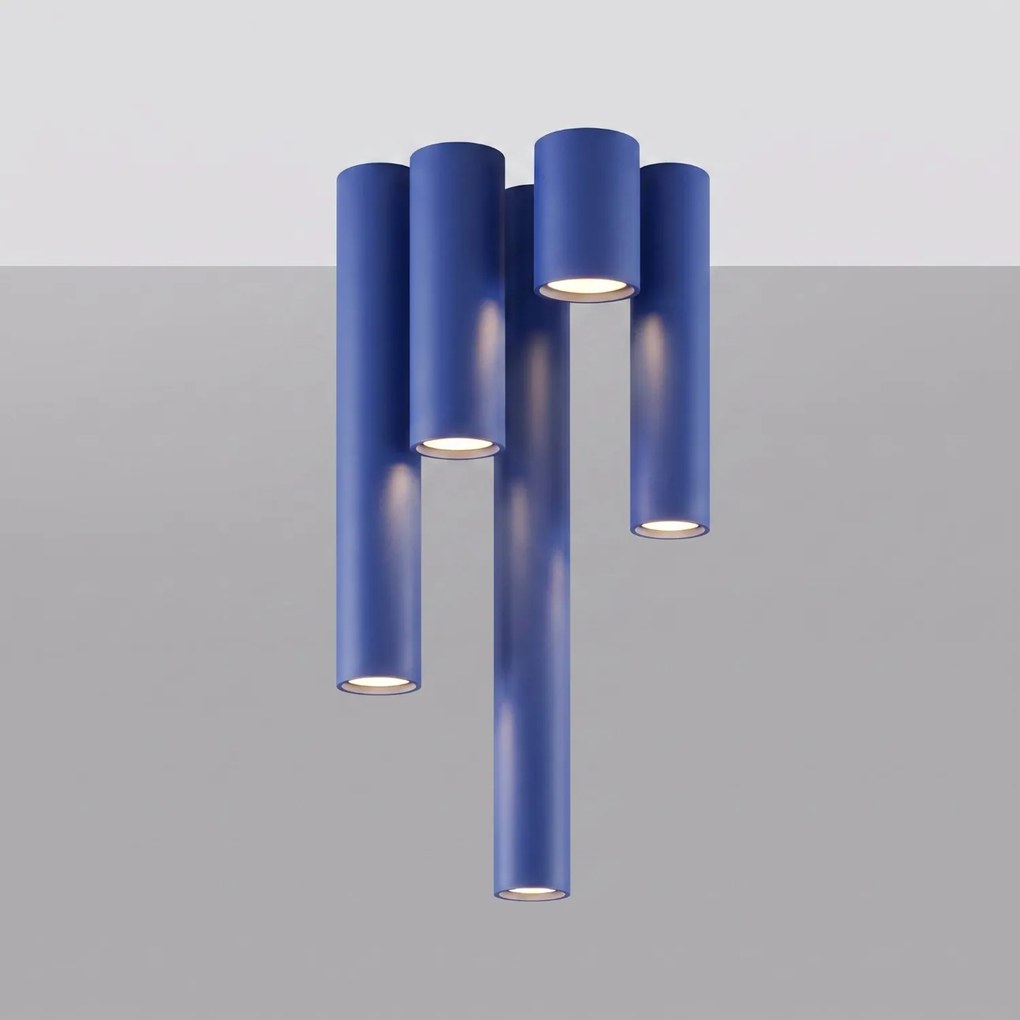 Sollux Lighting Stropní svítidlo LAGOS 10 ultramarín