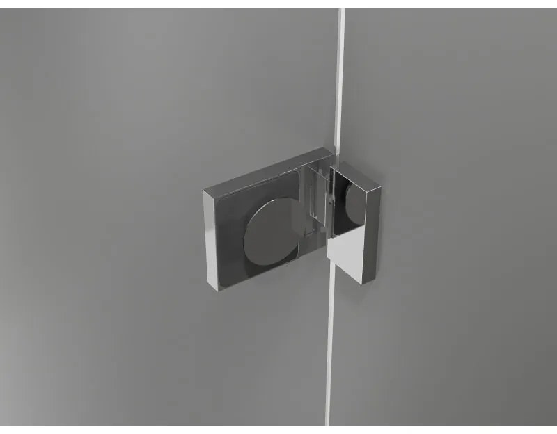 Mexen Lunar Duo výklopný sprchový kout 100 x 70 cm, 8mm čiré sklo, chromový profil, 834-100L-070P-01-00