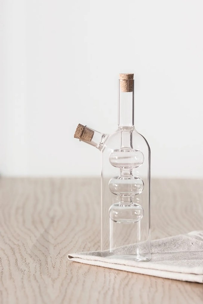 Skleněná karafa na olej a ocet Duo 220 ml/70 ml