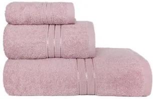 Bavlněný ručník Rondo 30x50 cm růžový