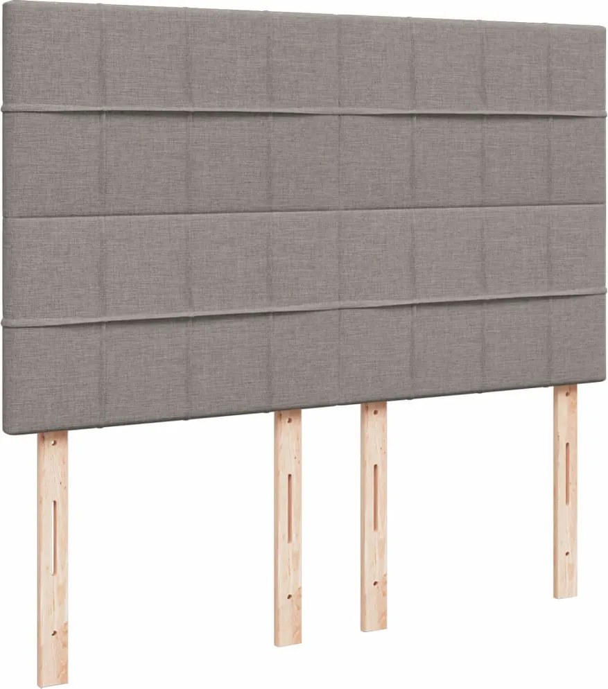 Box spring postel s matrací taupe 140x190 cm textil 3291667
