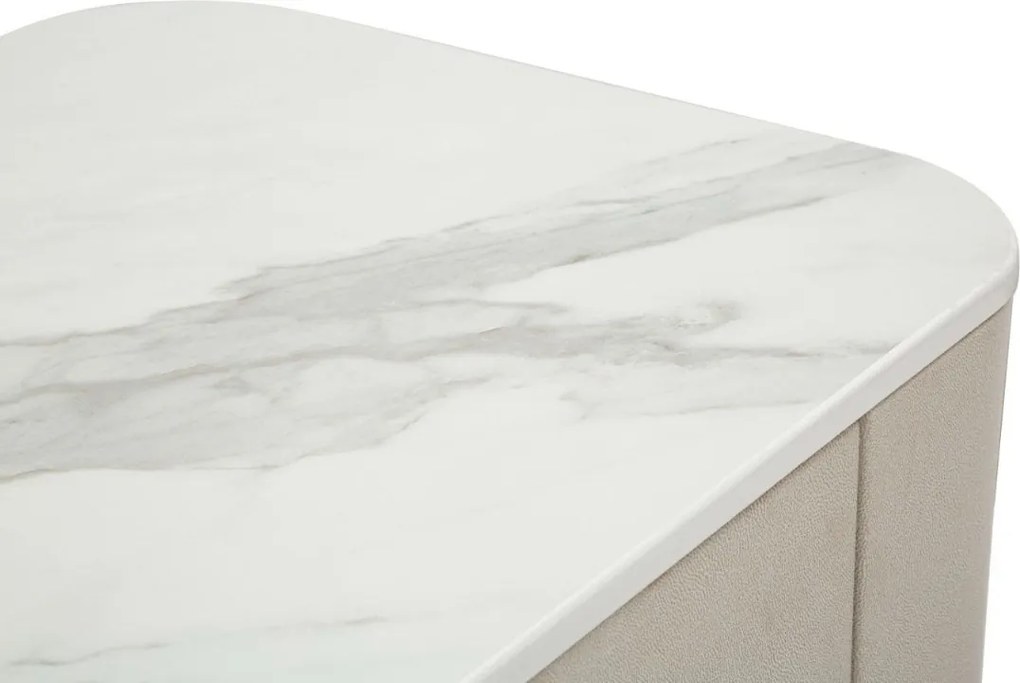 Designový noční stolek Ondelette 60 cm krémový