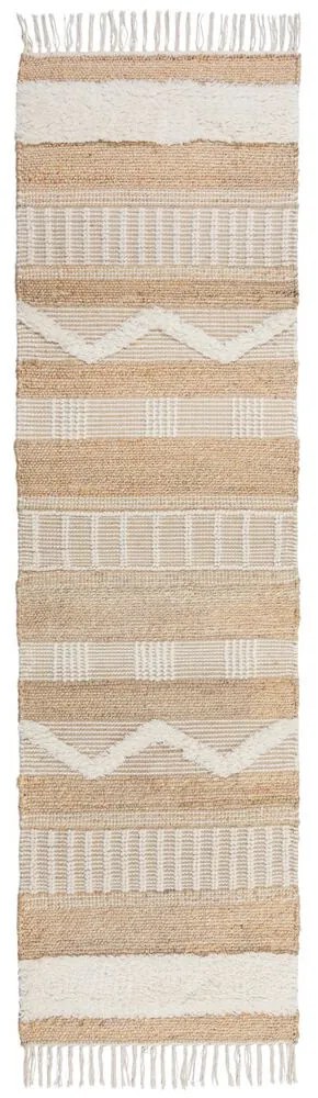 Flair Rugs koberce Kusový koberec Jubilant Medina Jute Natural/Ivory ROZMĚR: 200x290