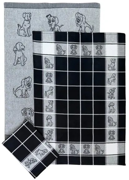 SVITAP sleep well Utěrka Extra savá 50x70 cm Pejsci 3 ks