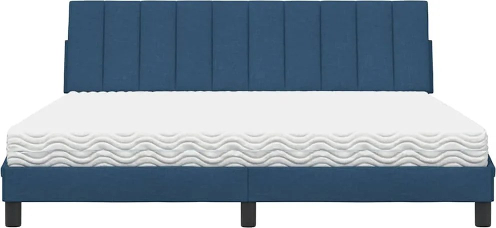 Postel s matrací Hanko modrá 180 x 200 cm textil 3310551