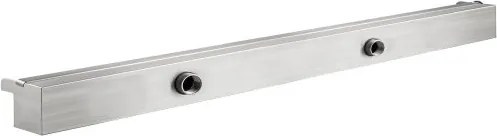 Barevné LED přelivy do bazénu s vodopádem z nerezové oceli 120 × 11,5 × 8 cm
