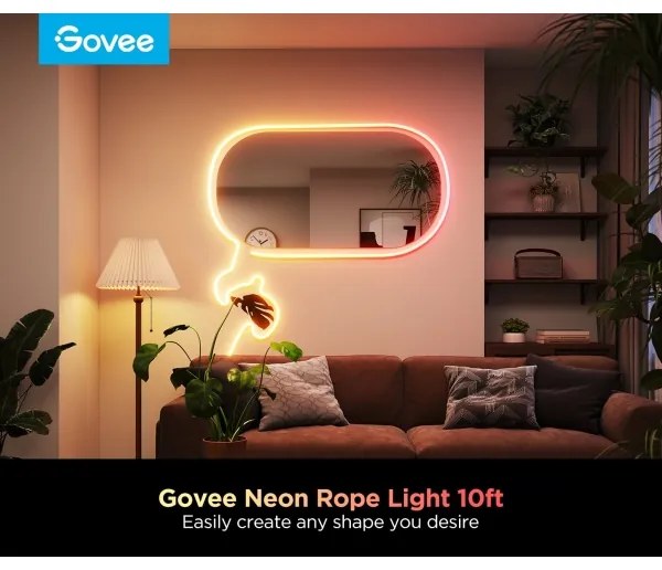 Govee - Neon 2 MATTER ohebný LED pásek 3m RGBIC Wi-Fi