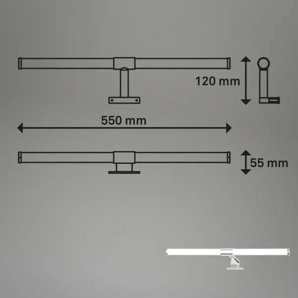 Briloner - LED Koupelnové osvětlení zrcadla SALA LED/8W/230V 4000K IP44