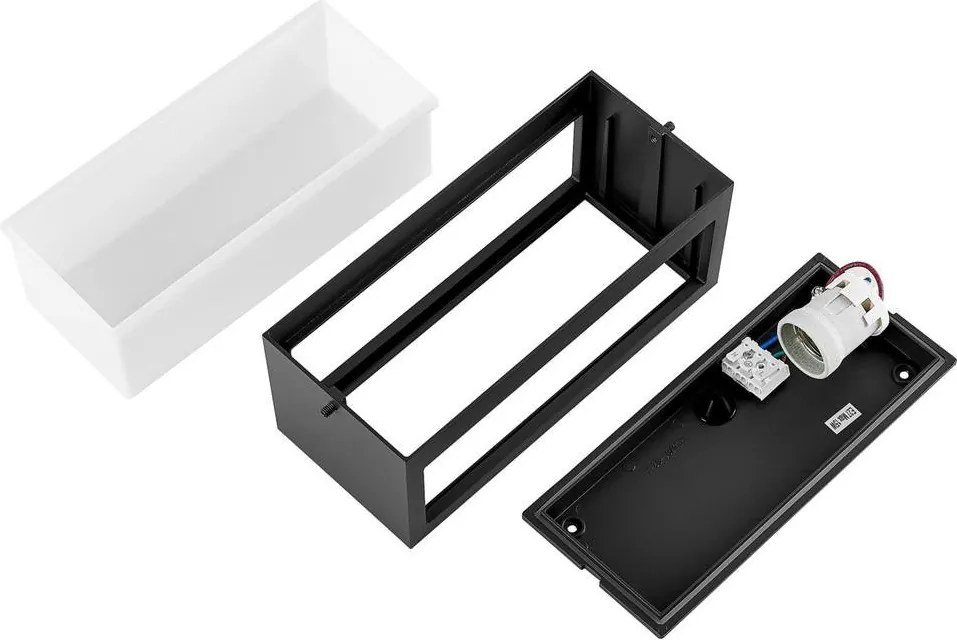 IMPR 731227 Deko-Light venkovní nástěnné přisazené svítidlo Rilongo offen Up and Down, 1x max. 15 W E27, tmavěšedá - DEKOLIGHT