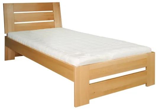 Drewmax Dřevěná postel 80x200 buk LK182 gray