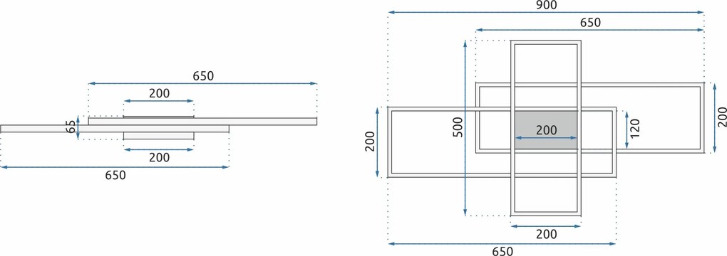 Toolight - LED stropní svítidlo + dálkové ovládání APP385-CP, chromová, OSW-07860