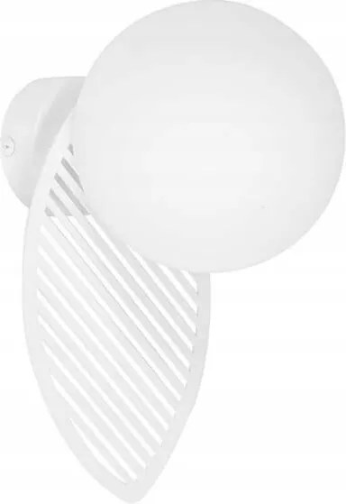 Kulatá nástěnná lampa Fyllo FYB11000 do ložnice, bílá koule