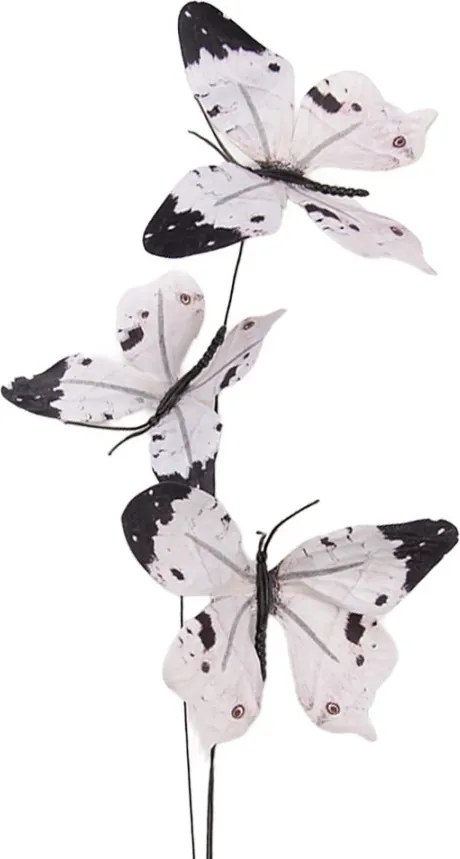 Dekorační větvička s bílými motýlky Butterfly - 10*10*65 cm