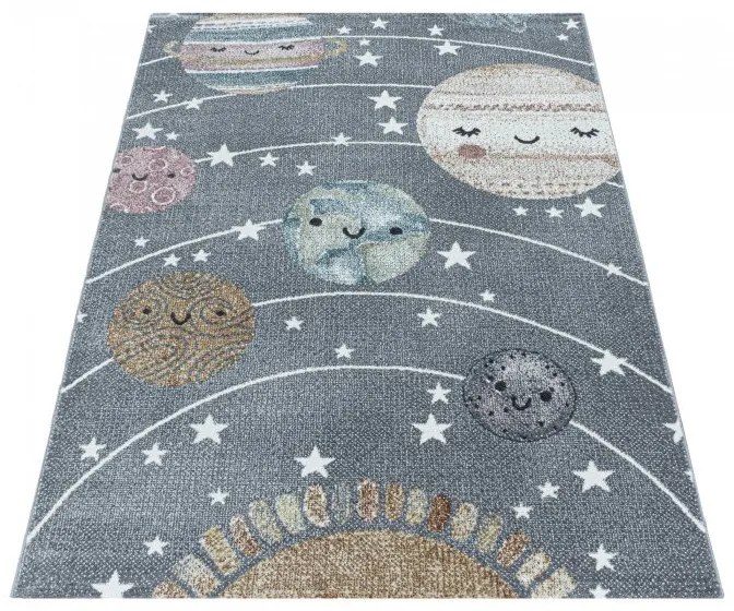 Vopi | Dětský koberec Funny 2105 grey - 140 x 200 cm