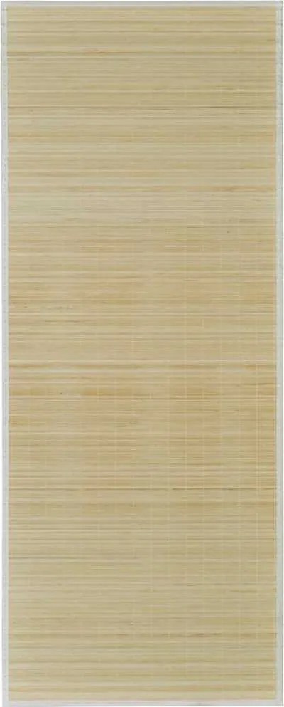 Obdélníková přirozeně zbarvená bambusová rohož / koberec 80 x 300 cm 241333