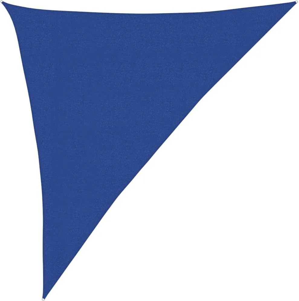 Stínicí plachta 160 g/m² trojúhelník modrá 3 x 4 x 5 m HDPE 311531