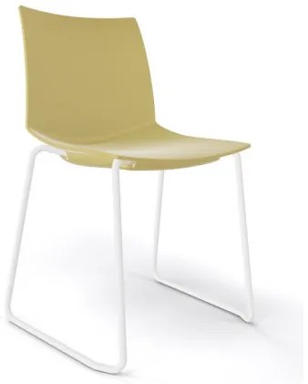Gaber Plastová židle KANVAS S Barva kostry chromová kostra Barva plastu Gaber hnědo-zelená 51