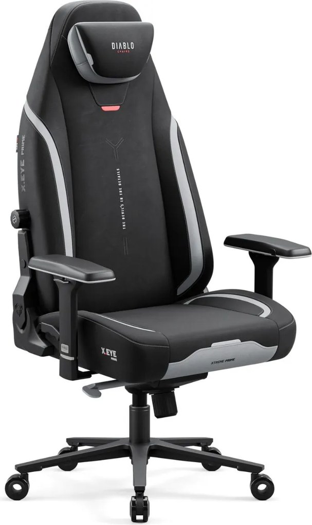 Černé herní křeslo s magnetickou opěrkou hlavy Diablo X-Eye Prime Burned Black