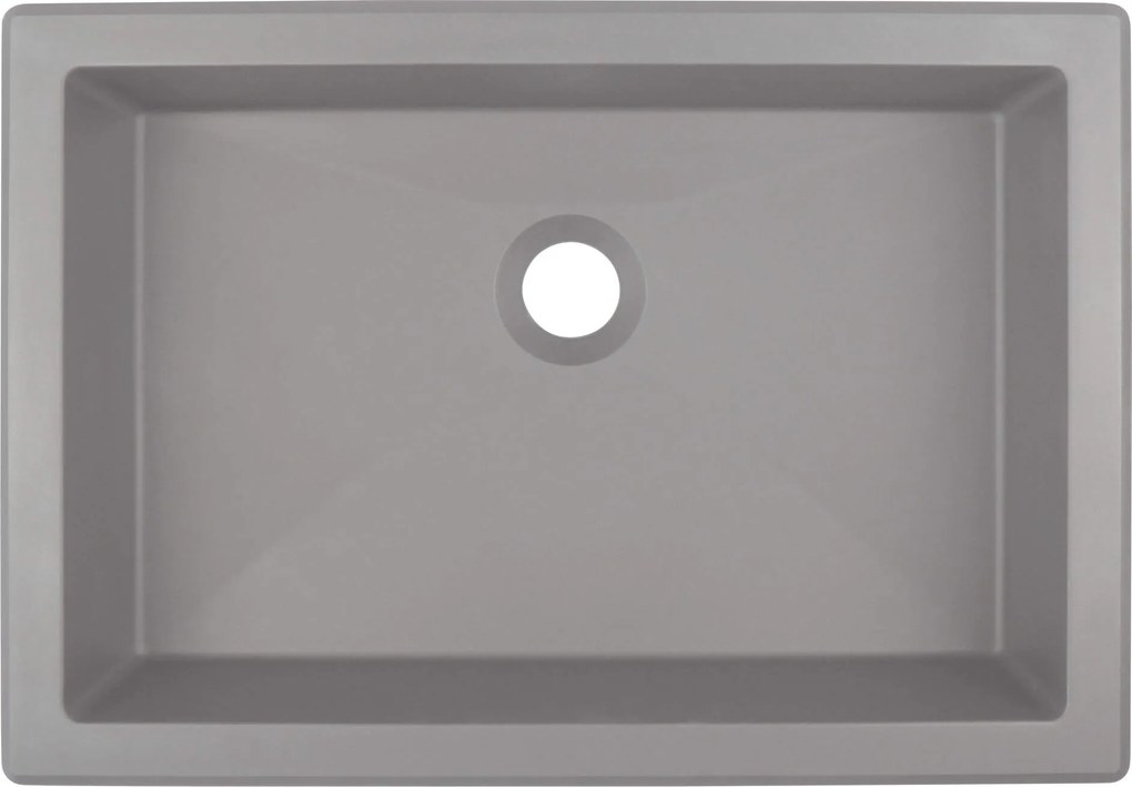 Deante Correo, granitové umyvadlo 500x350x140 mm, šedá metalíza, DEA-CQR_SU5U