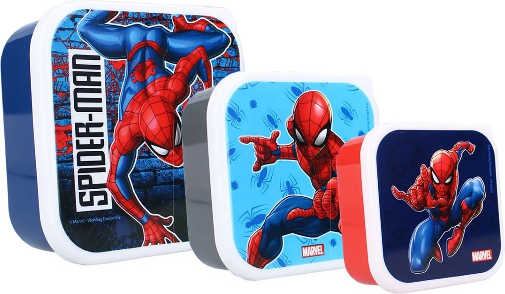 Svačinové boxy Spider-Man - sada 3 ks