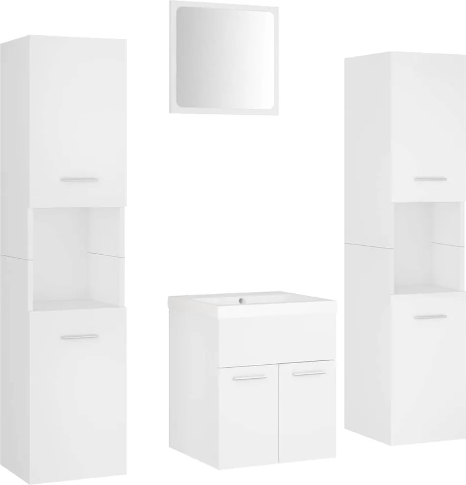Set koupelnového nábytku bílý dřevotříska 3071216