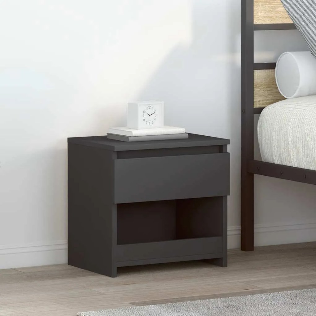 vidaXL Noční stolky 2 ks 40 x 30 x 39 cm kompozitní dřevo [803460] Barva: Černá