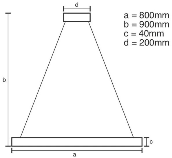 LED Stmívatelný lustr na lanku LED/55W/230V 3000-6500K + dálkové ovládání