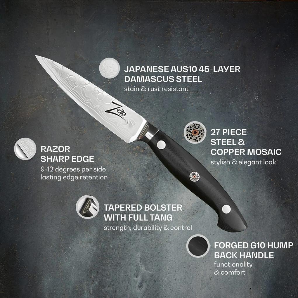 Executive-Plus, 4,25" nůž na loupání, 61 HRC, nerezová ocel