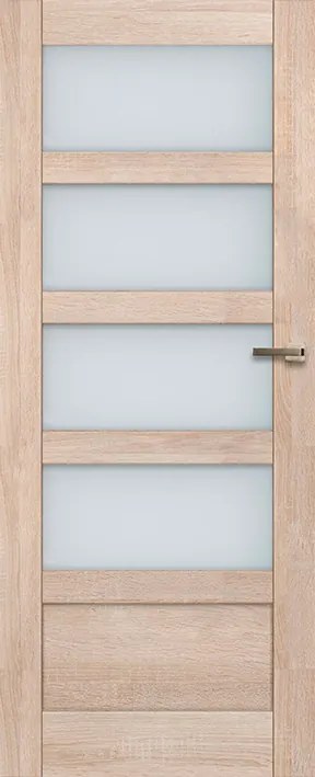 Interiérové dveře vasco doors BRAGA model 5 Průchozí rozměr: 70 x 197 cm, Orientace dveří: Levé dveře, Dekor: Dub riviera