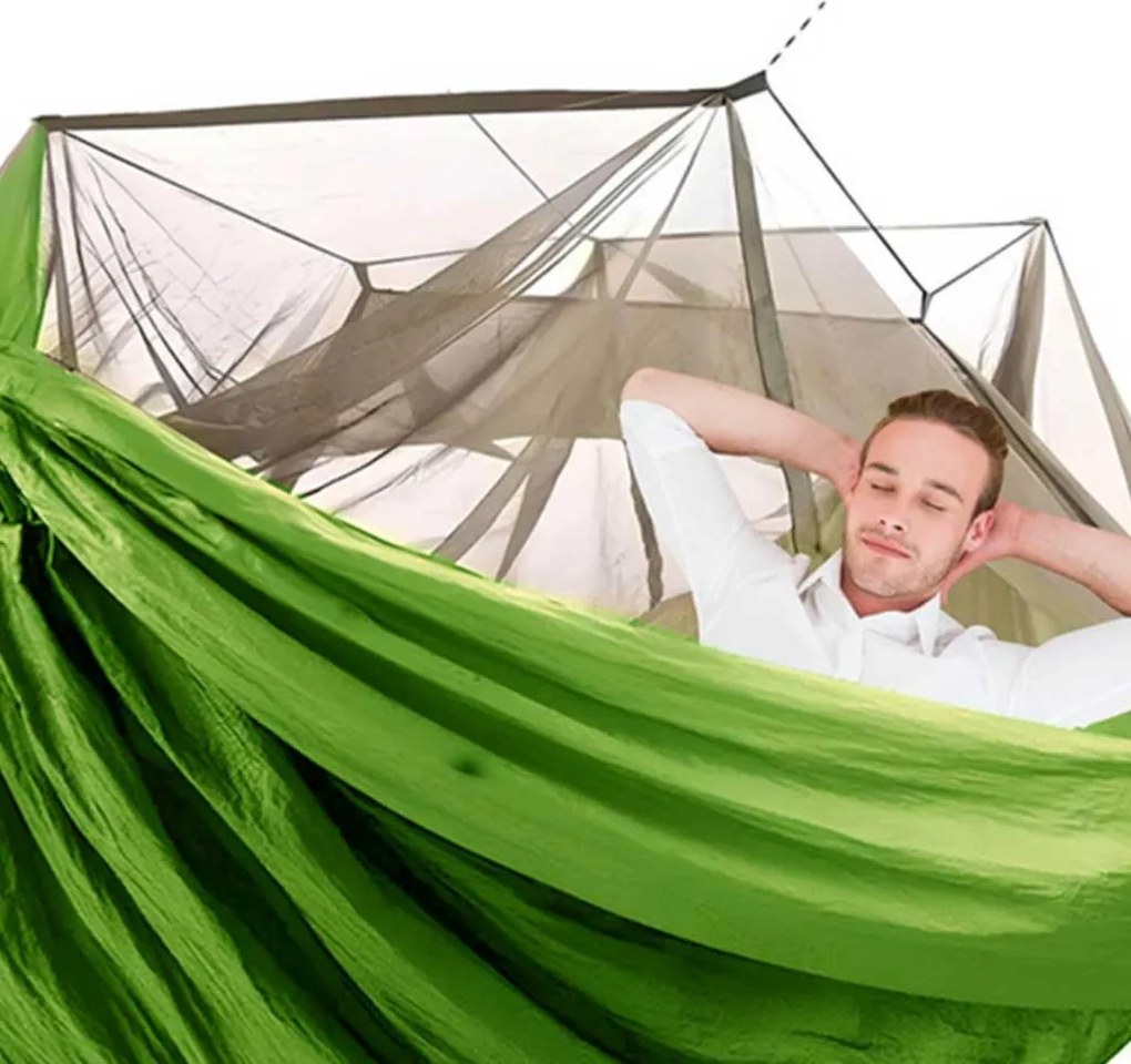 Ultralehká houpací síť 2v1 AntiMosquito s příslušenstvím