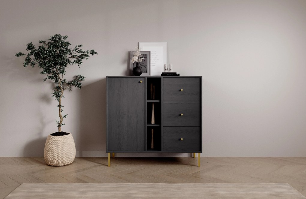 ADRK Furniture Komoda 1D 3S 3P Tili ADRK-CHES-TIL-1D-3S-3P-B