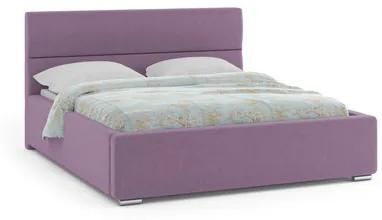 Čalouněná postel NEVADA 140x200 cm Fialová
