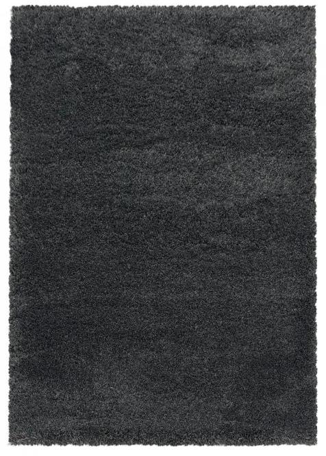 Vopi | Kusový koberec Fluffy shaggy 3500 grey - Kruh průměr 160 cm