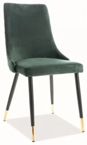 Jídelní židle Piano Velvet zelená