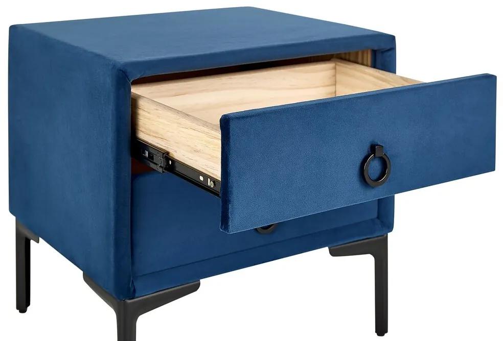 Noční stolek SANAZA (modrá). 1027064