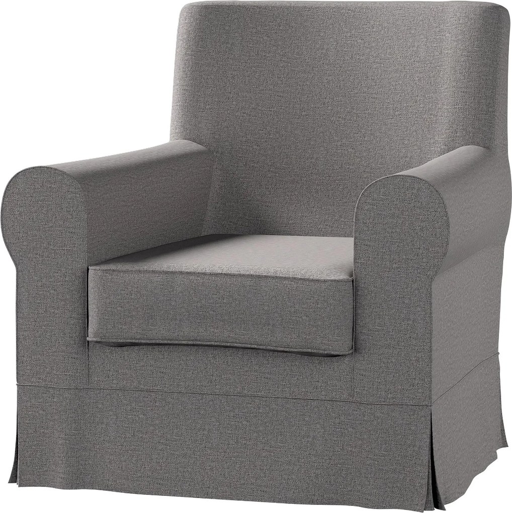 Potah na křeslo IKEA Ektorp Jennylund barva šedá látka pletený vzor