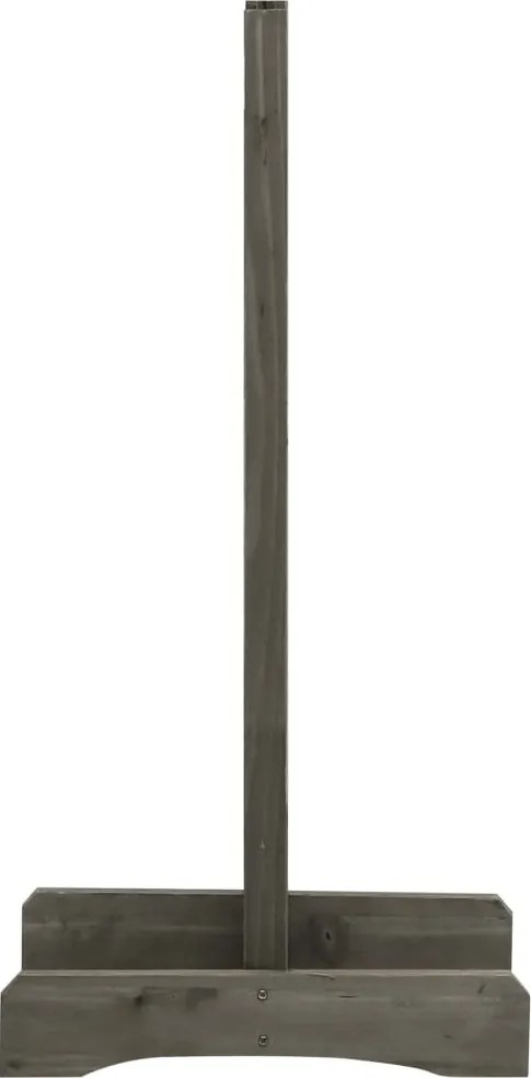 vidaXL Zahradní trelážový plot 120 x 60 cm masivní jedle [314823] Barva: Šedá