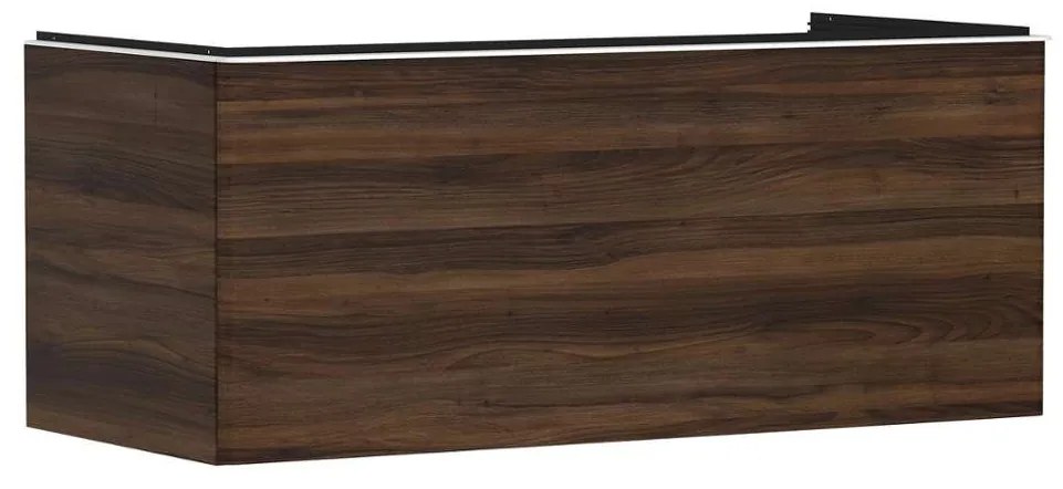 Hansgrohe Xelu Q - Umyvadlová skříňka, 50x118x55 cm, 1 zásuvka, tmavý ořech/matná bílá 54065700